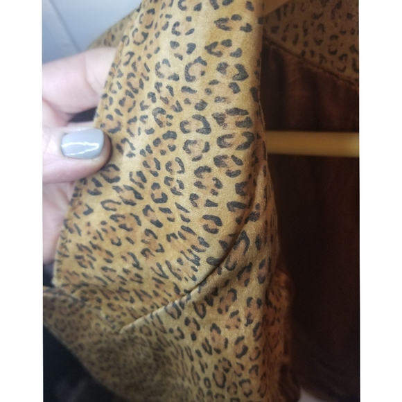 The Limited | Jackets & Coats | Vintage 9s Cheetah Print Leather Jacket ...